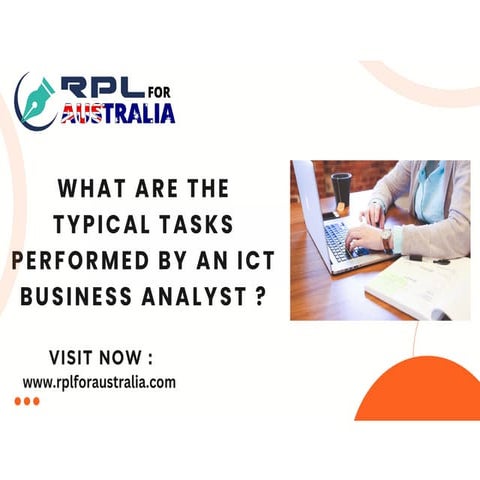 What are the typical tasks performed by an ICT Business Analyst | PPT