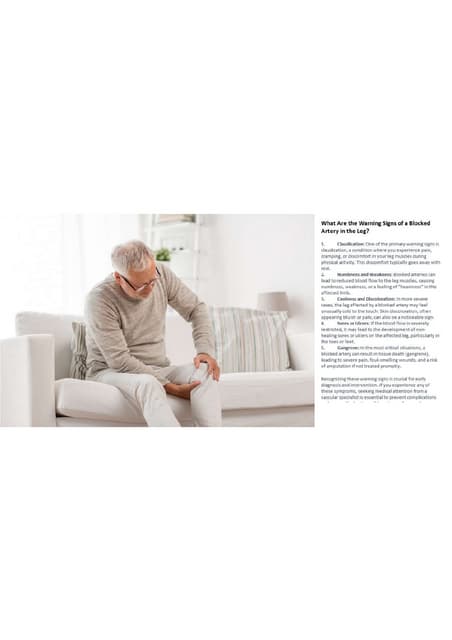 What Are The Warning Signs Of A Blocked Artery In The Leg Pdf