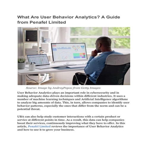 What Are User Behavior Analytics_ A Guide from Penafel Limited.pdf