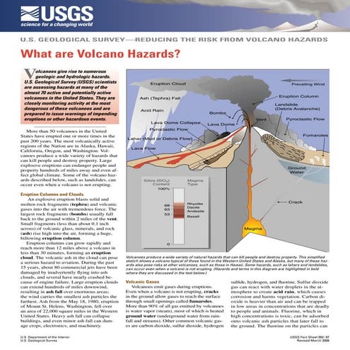 Impacts of volcanoes