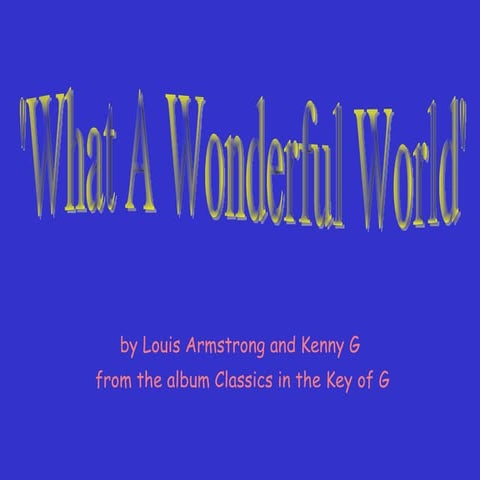 Wonderful world | PPT