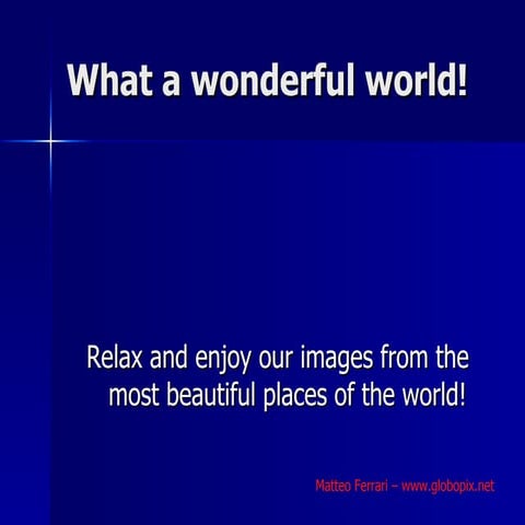 What A Wonderful World | PPS