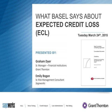 What Basel says about Expected Credit Loss (ECL) | PDF