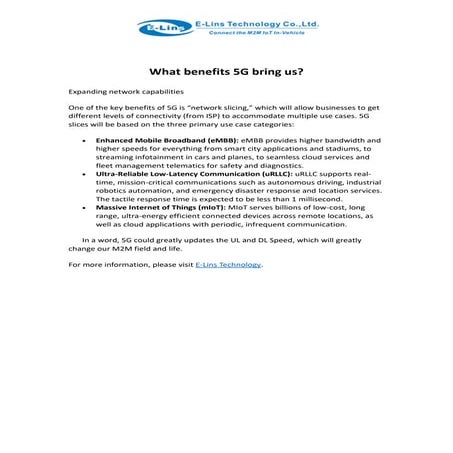What benefits 5G bring us | PDF