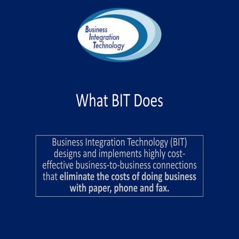What BIT Does | PPT