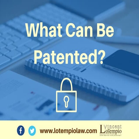 What Can Be Patented? | PPT