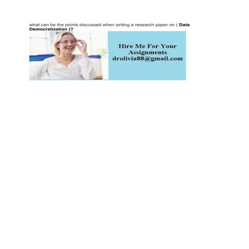 what can be the points discussed when writing a research paper on ( Da.docx