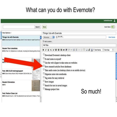 What can you do with Evernote? | PPTX