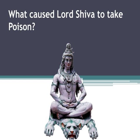 What caused Lord Shiva to take Poison.pdf | Hinduism | Religion ...