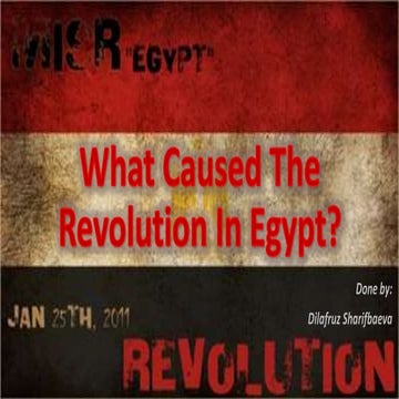 Revolution in Egypt | PPTX
