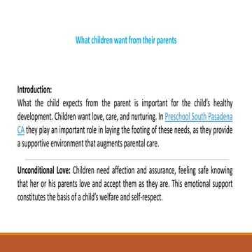 Curriculum for the Preschoolers | PPTX