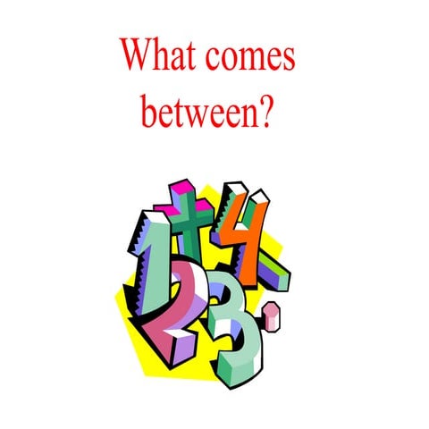 What comes between (math) | PPT