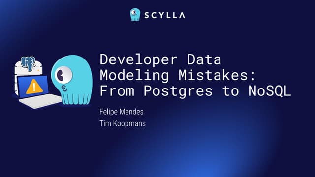 Developer Data Modeling Mistakes From Postgres To Nosql Ppt