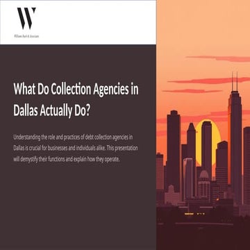 Characteristics and Functions of a Debt Collection Agency | PPTX