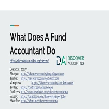 What does a fund accountant do | PPTX