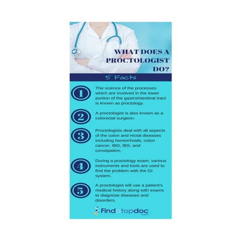 What does a proctologist do | PDF