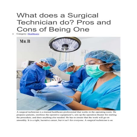 What does a Surgical Technician do Pros and Cons of Being One.pdf