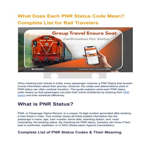 What Does Each PNR Status Code Mean_ Complete List for Rail Travelers.pdf