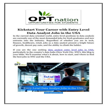 What Does Entry-Level Data Analyst Do? optnation | PDF