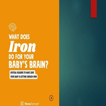 What Does Iron Do For Your Baby Brains | PPT