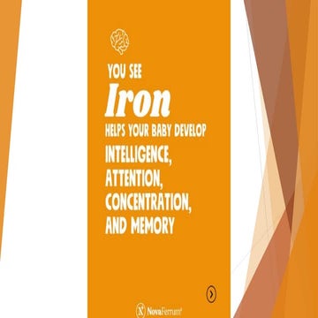 What does Iron do for Your Babies Brain Nova Ferrum | PPT