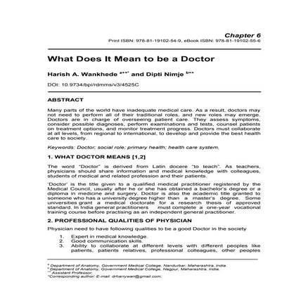 What Does It Mean to be a Doctor Chapter.pdf