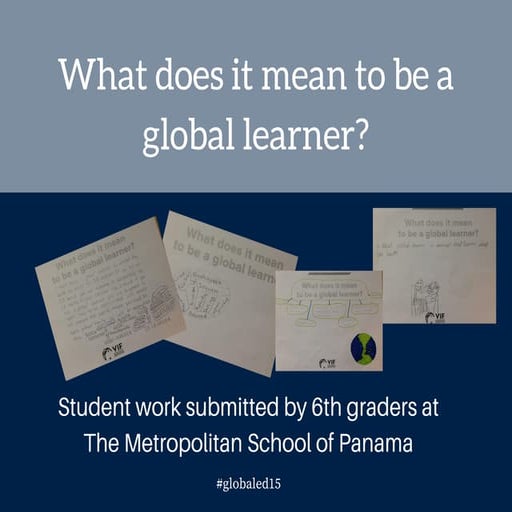 Student work: What does it mean to be a global learner? | PDF