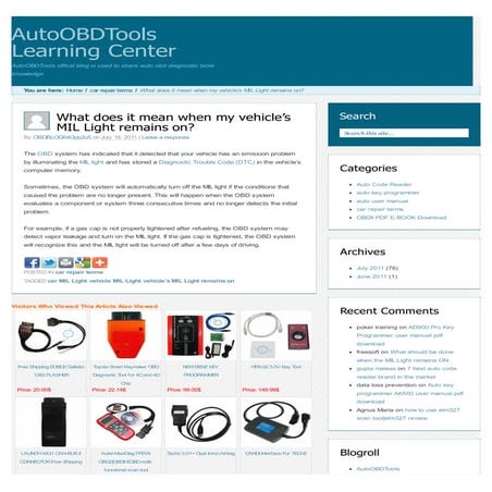 What does it mean when my vehicles mil light remains on