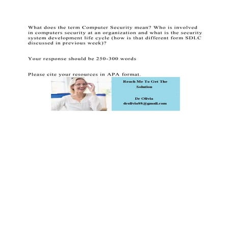 What Does The Term Computer Security Mean Who Is Involved In Comput Pdf 