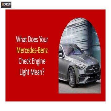 What Does Your Mercedes-Benz Check Engine Light Mean | PPT