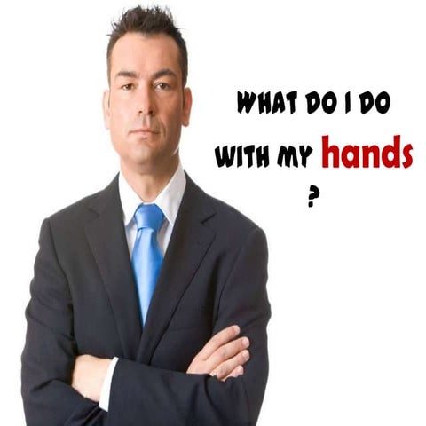 12 Slides to better hand positions during Corporate Presentations | PPTX