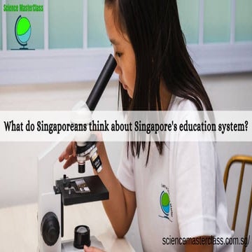 What Do Singaporeans Think About Singapores Education System Ppt