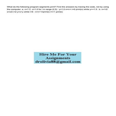 What do the following program segments print Find the answe.pdf
