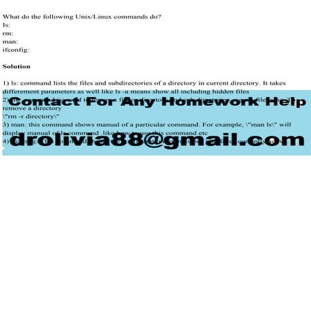 What do the following UnixLinux commands doIsrmmanifcon.pdf