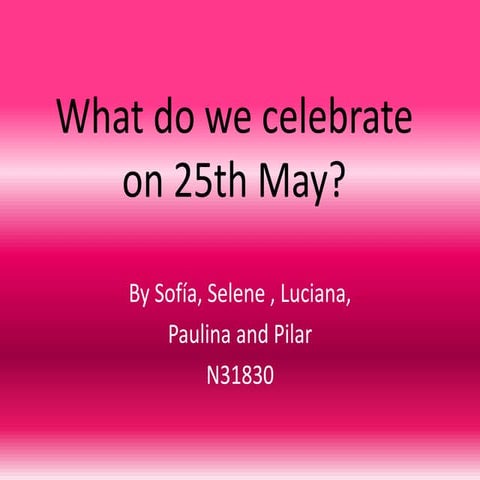 What do we celebrate on 25th may | PPTX