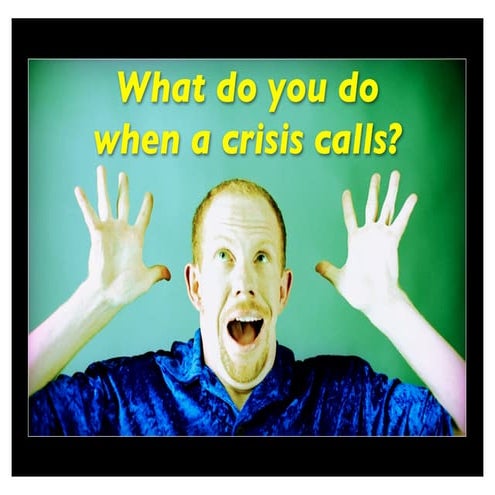 What do you do when a crisis calls? | PDF