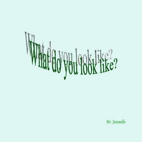 What do you look like? | PPTX