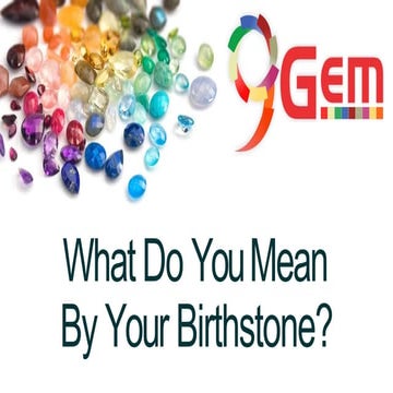 What do you mean by your birthstone converted | PPT