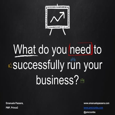 What do you need to successfully run your business? | PDF