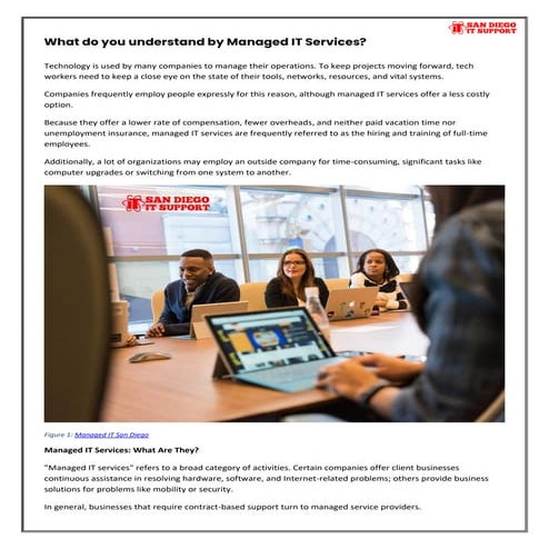 What do you understand by Managed IT Services? | PDF