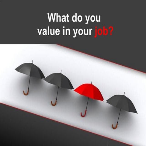What Do You Values In Your Job | PPT