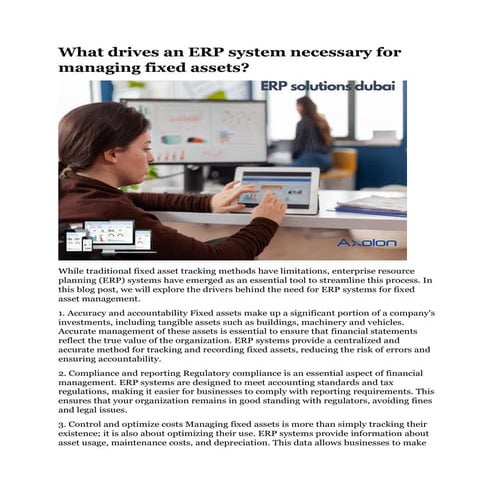 What drives an ERP system necessary for managing fixed assets.pdf