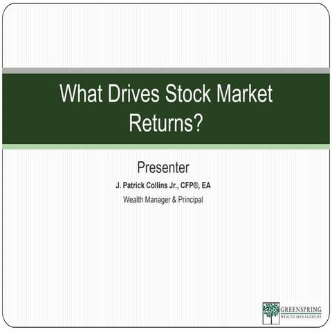 What drives stock market returns | PPTX
