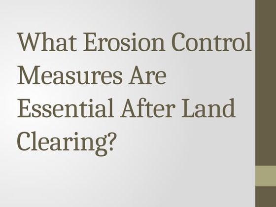 Preventing Slope Erosion With Erosion Control Sustainable Solutions for ...