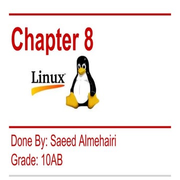 About Linux chapter 8 | PPT