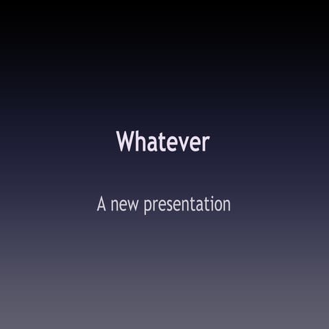 Whatever | PDF