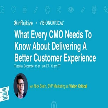 What Every CMO Needs To Know About Delivering A Better Customer ...