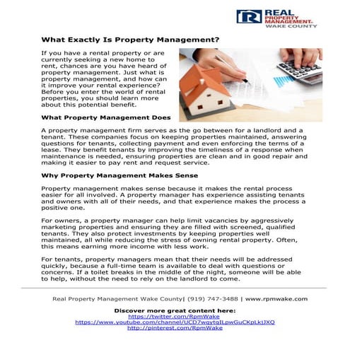 What Exactly Is Property Management? | PDF