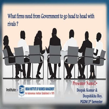 Role of government in business environment | PPTX
