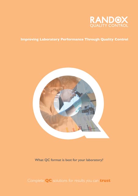 Troubleshooting Poor Eqa Qc Performance In The Laboratory Pdf